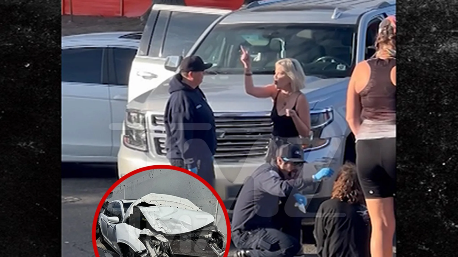 Tori Spelling car accident